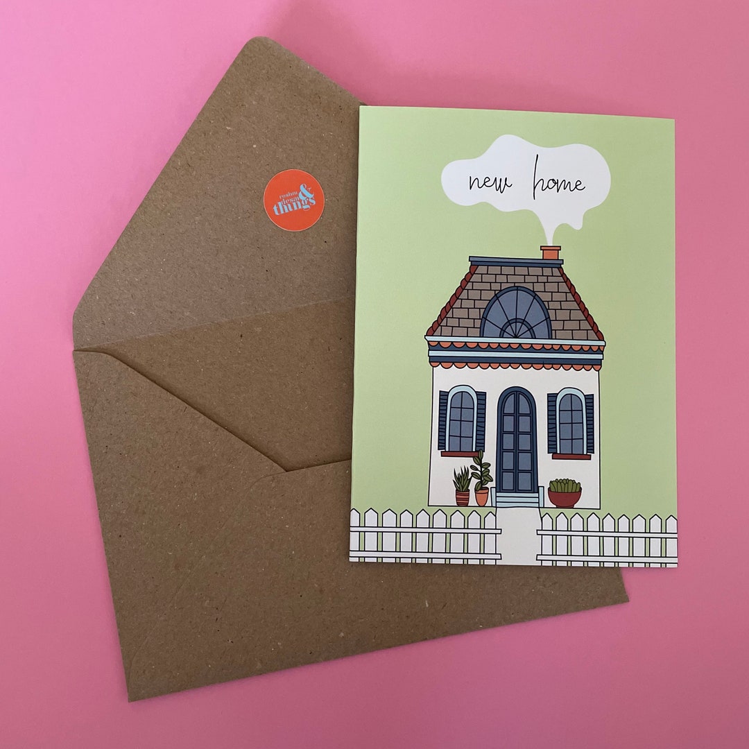 New Home Greeting Card New House Card New Home Card First Home Card ...
