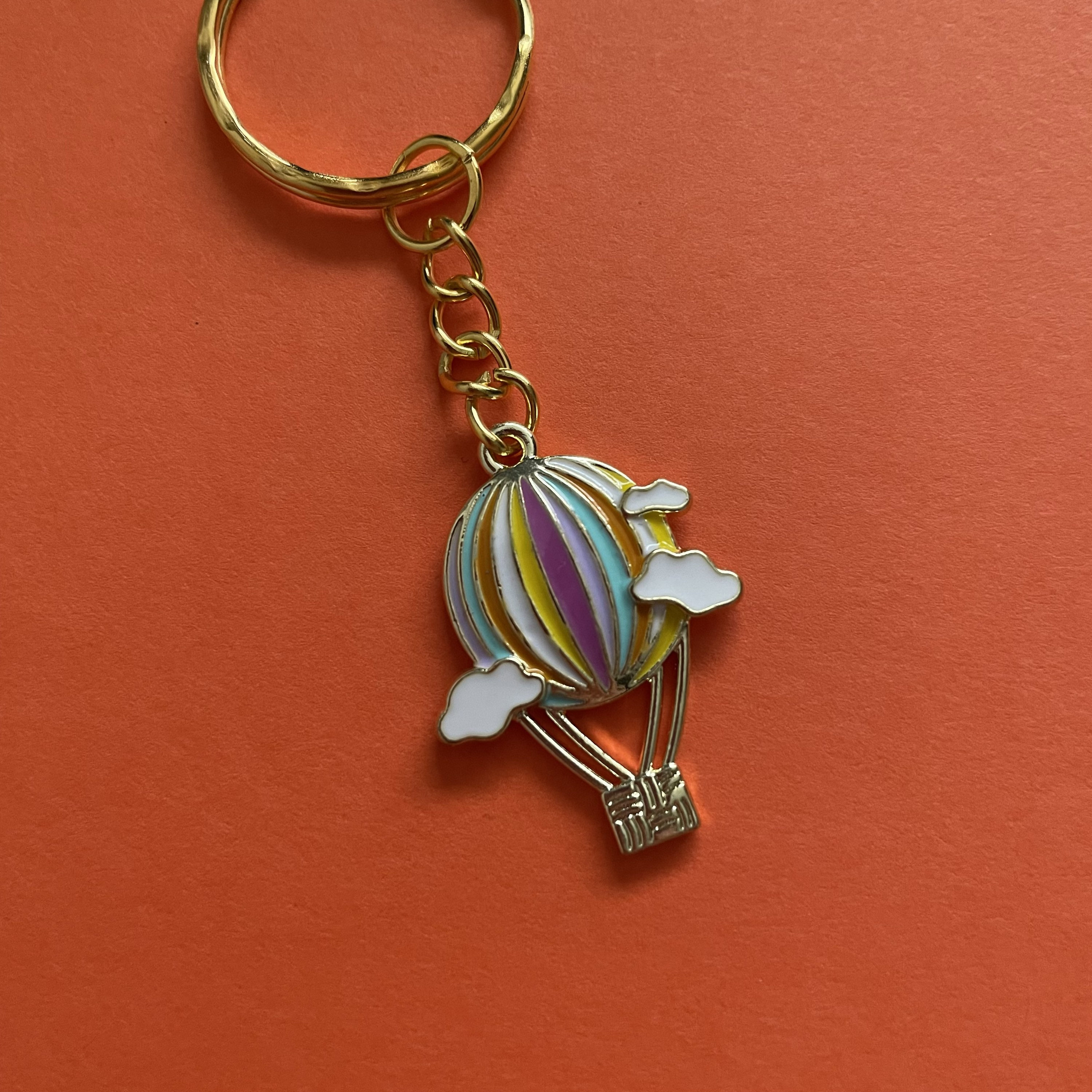 Hot Air Balloon Keyring Balloon Enamel Keyring Hot Air Balloon Keychain Unisex - Etsy Australia