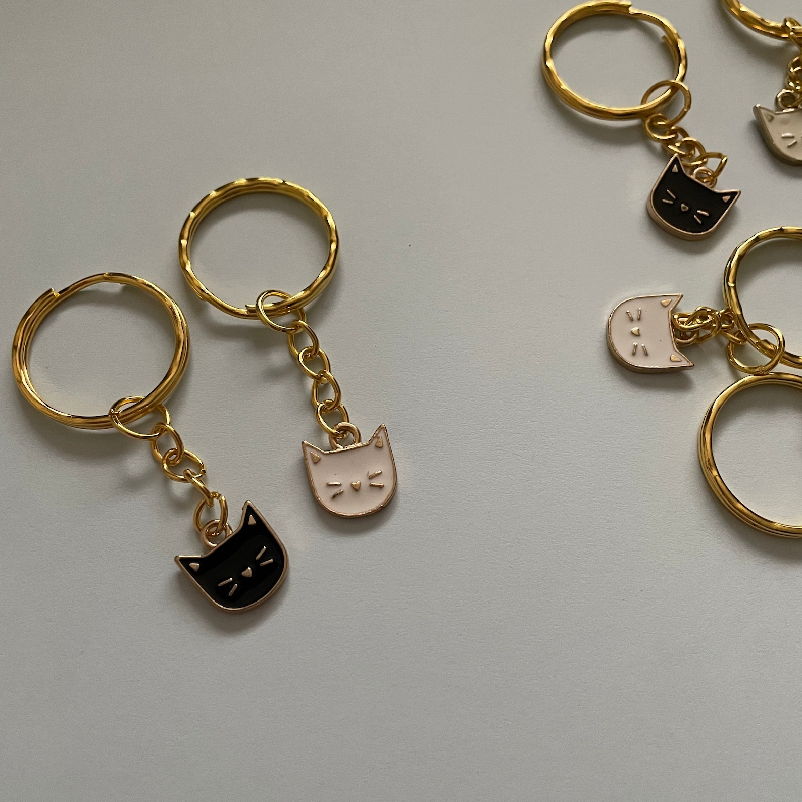 Cat Keyring Enamel Cat Lover Keyring Unisex - Etsy