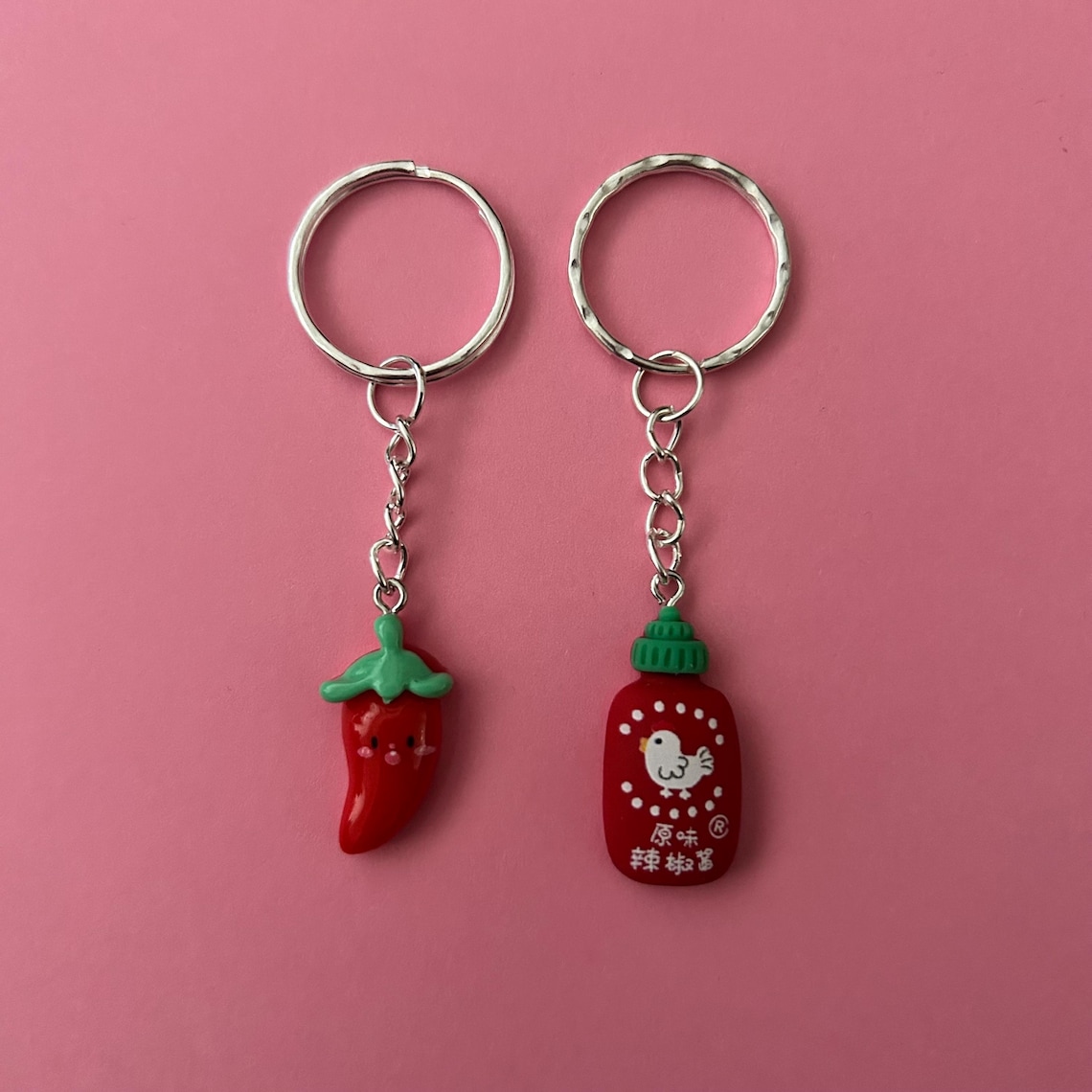 Cute Chilli Keyring Cute Chilli Sauce Keyring Cutsey Chilli Keyring ...