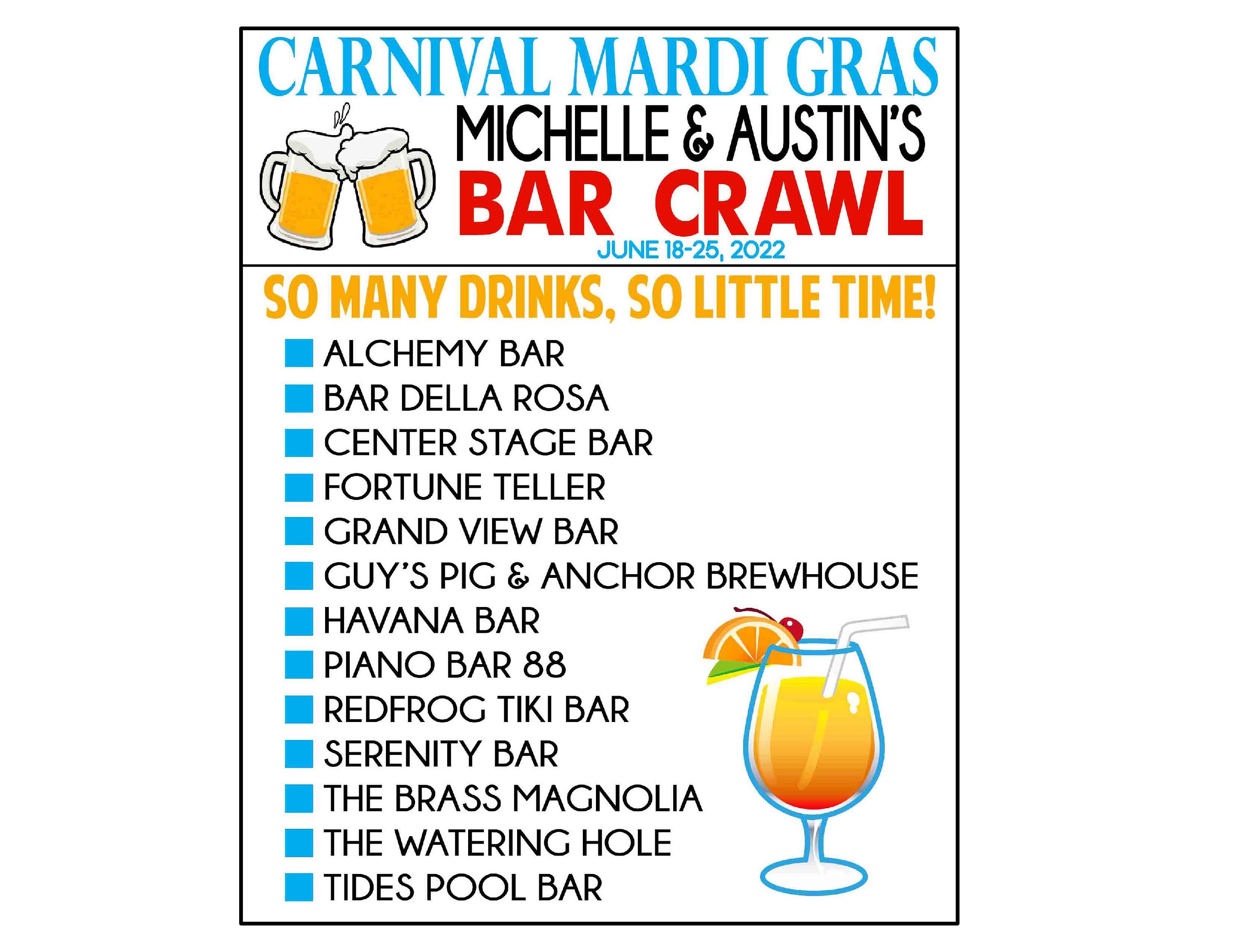 Bar Crawl Clip Art