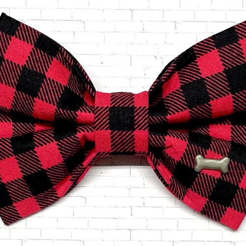 Red Dog Bow - Etsy