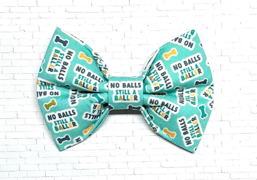 No Balls Still A Baller Dog Bow - Etsy