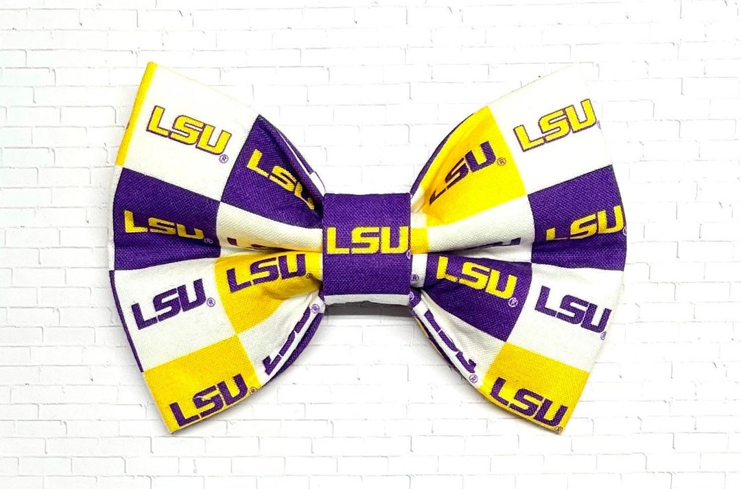 LSU Dog Bow - Etsy