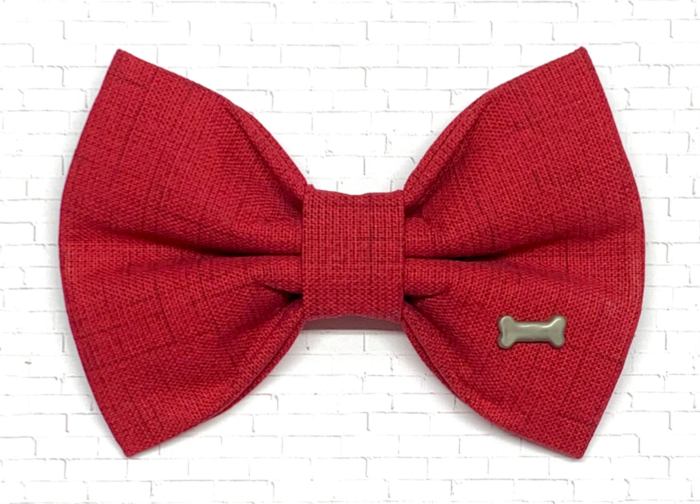 Red Dog Bow - Etsy