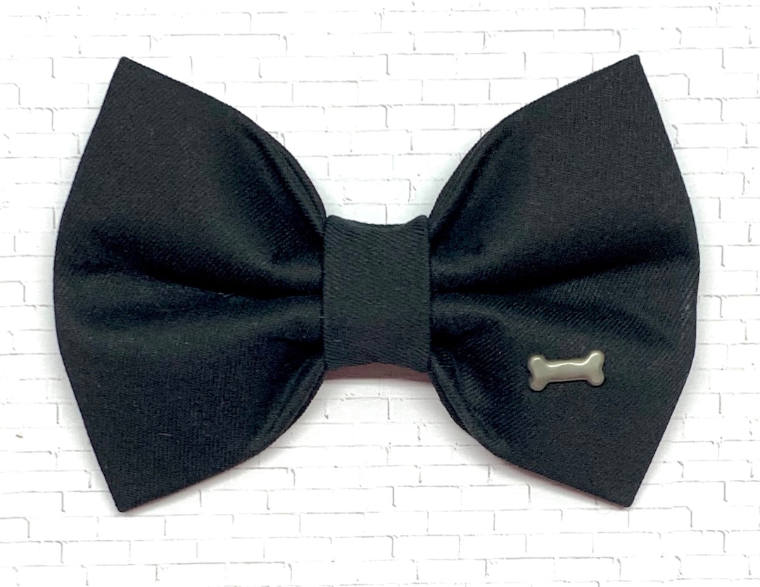 Black Tie Affair Dog Bow - Etsy