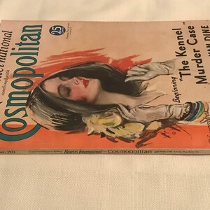 Cosmopolitan Magazine- November Issue, 1932. Hearst International - Etsy