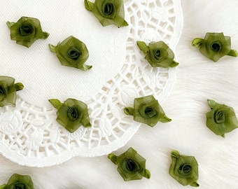 Pink Organza Carnations, Pastel Fabric Flowers, Rose Appliques, Wedding ...