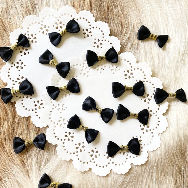 Small Black Bow - Etsy