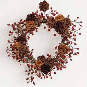 Neutral Felt Roses Rustic Mix Wool Felt Flowers Earth Tone 3D ...