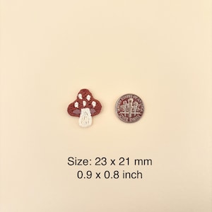Mini Mushroom Patch Sew On- Set of 3- Small Mushrooms Applique ...