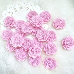 24pcs Mix Wool Felt Roses, Felt Flowers, DIY Headband, Felt Fabric ...