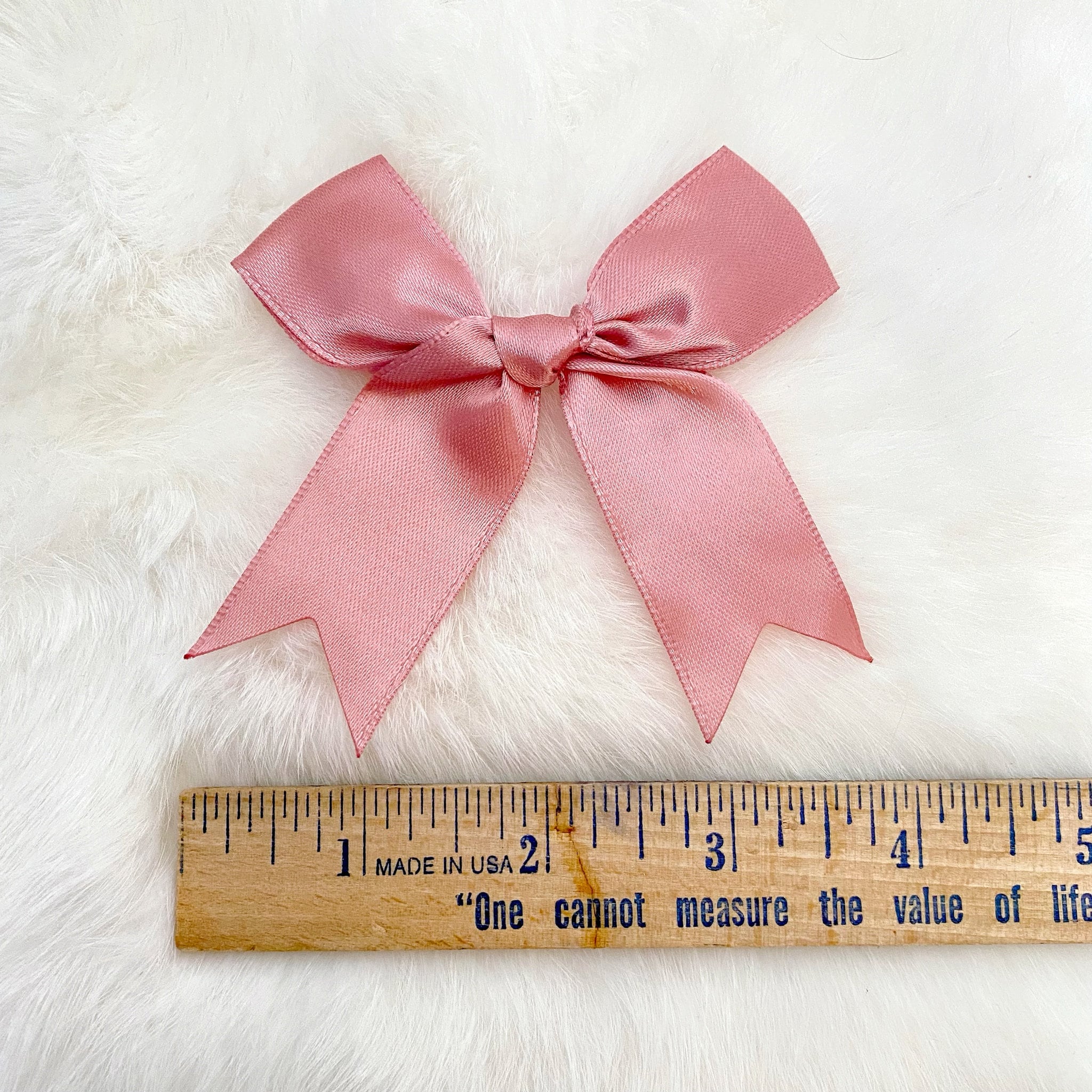Large Dusty Pink Bows 3.5 Inch XL Rose Gold Ribbon Bows Hand | Etsy