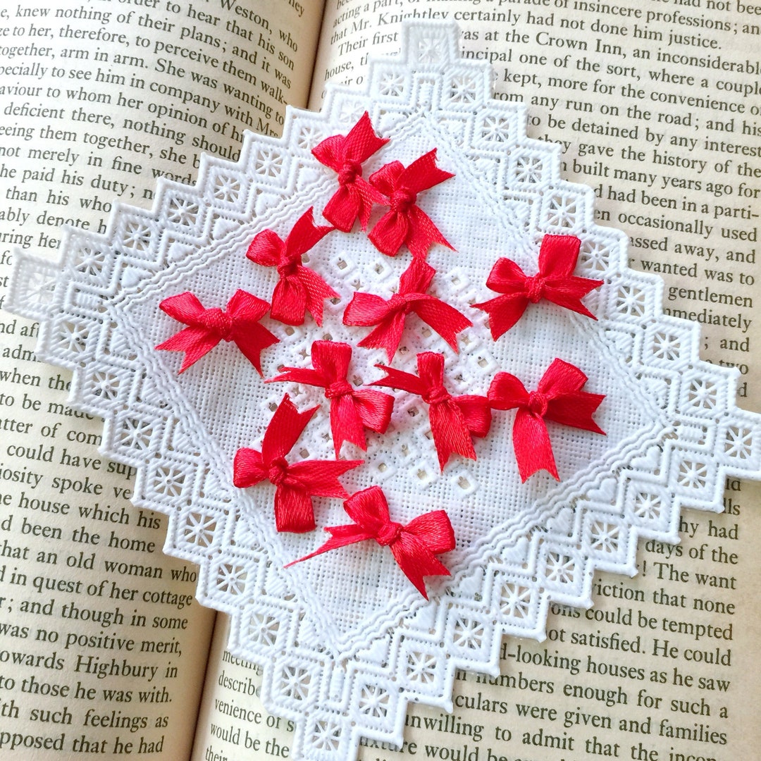 Tiny Red Bows 20mm, Mini Satin Bows, Red Ribbon Bows, Mini Noeud, Gift ...