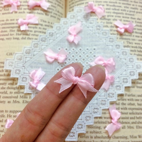 Small Light Pink Bows - Etsy