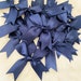 Large Navy Blue Bows 3.5 Inch XL, Dark Blue Ribbon Bows, Hand Tied Fray ...