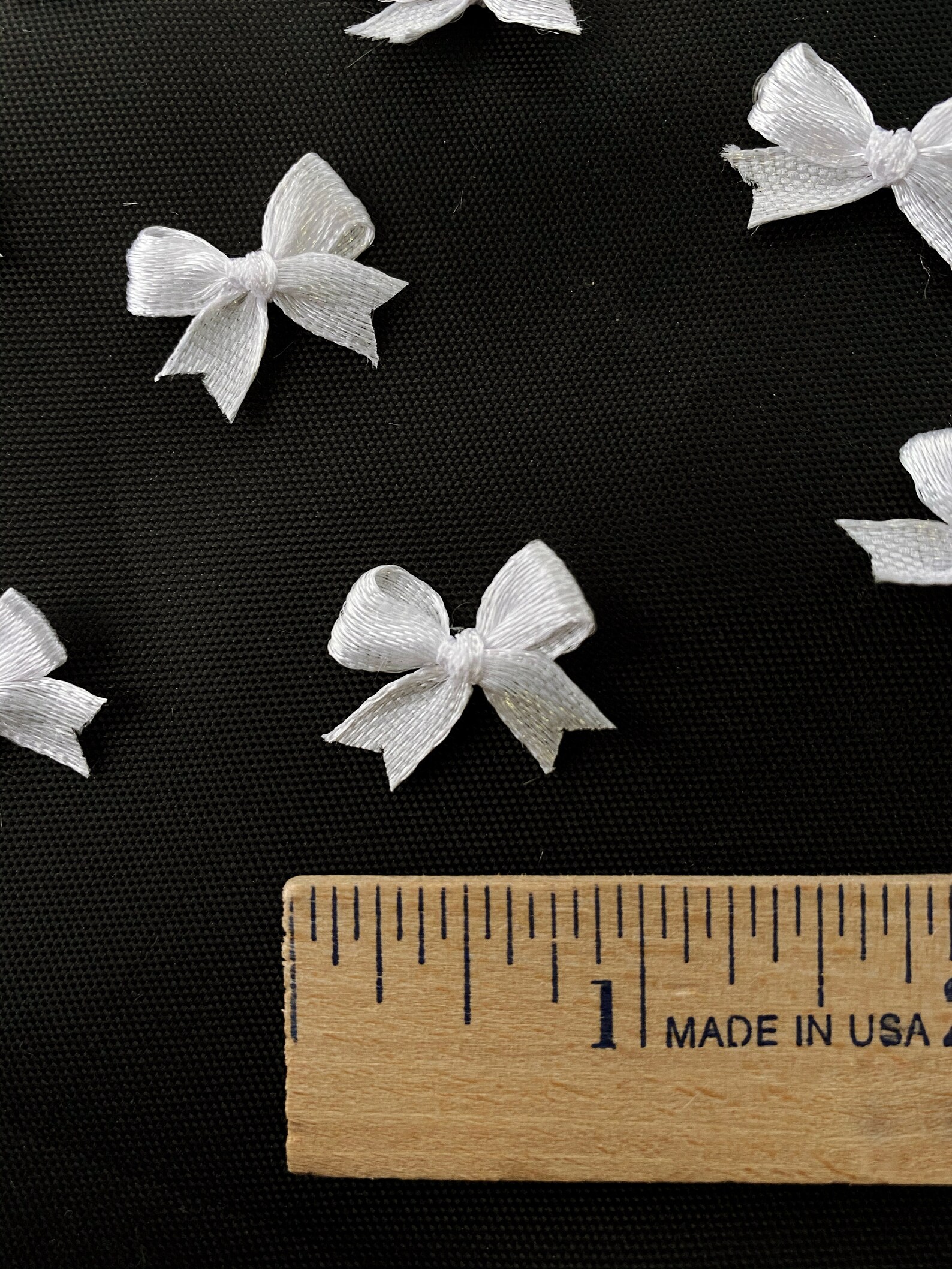 Tiny White Satin Bows 20mm, Multi Purpose Bows, Card Making Supply ...