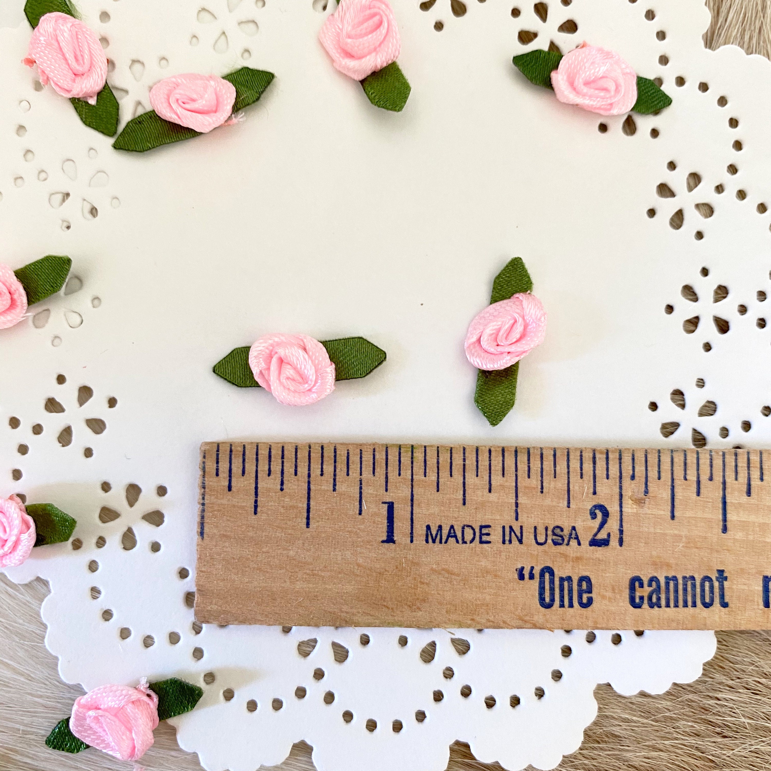 Tiny Pink Roses 15mm (S), Mini Pink Roses, Satin Rose Buds, Pink ...