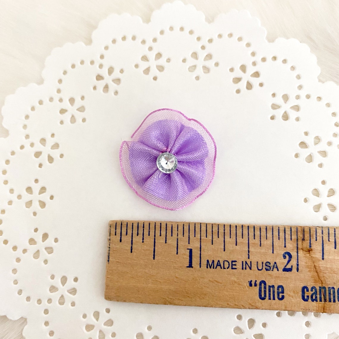 12 Rhinestone Lavender Bows Crystal Beaded Bows Lavender - Etsy