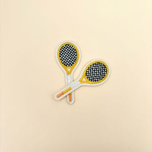 Tennis Racket Iron on Patch 1pc- Sport Badminton Pickle Ball, Sporty ...
