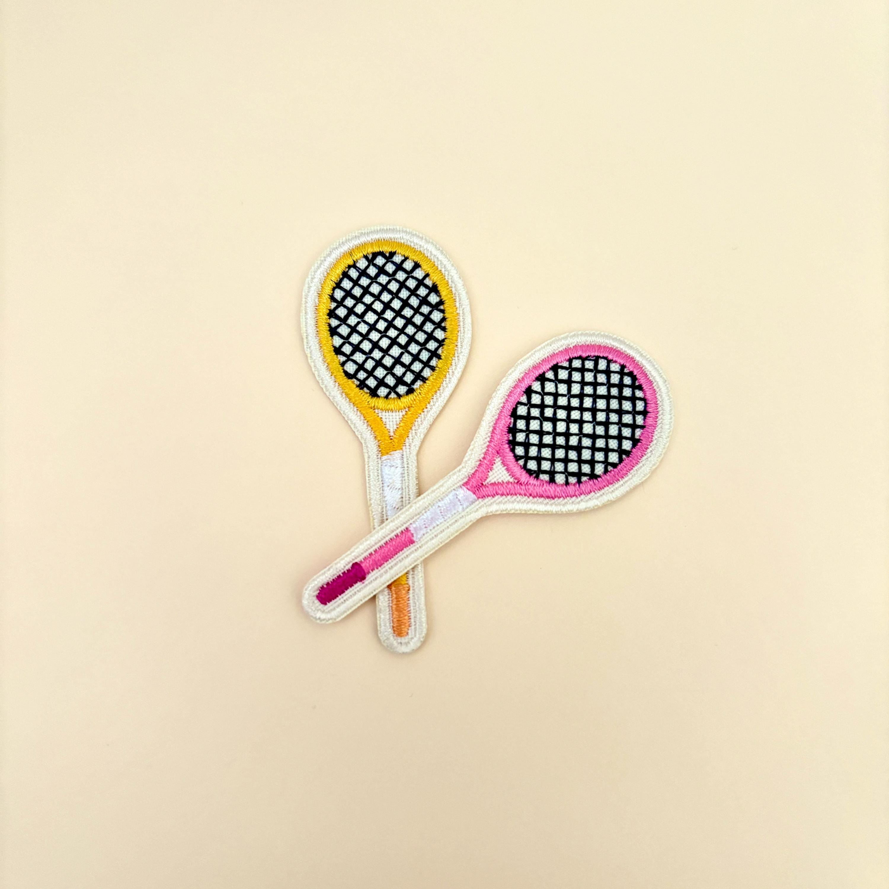 Tennis Racket Iron on Patch 1pc- Sport Badminton Pickle Ball, Sporty ...