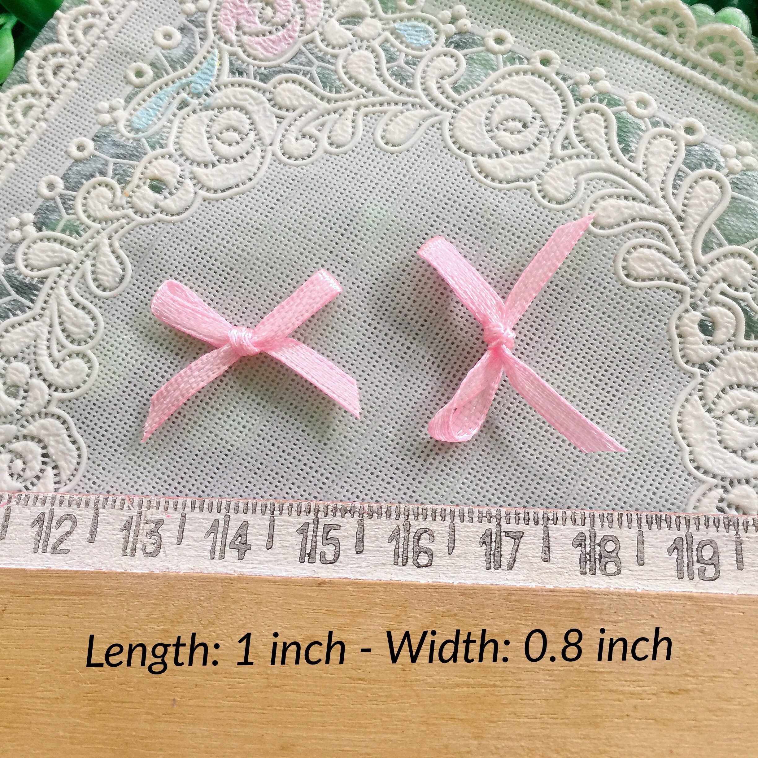 Baby Pink Bows 25-50pcs Light Pink Satin Bows Pink Ribbon | Etsy