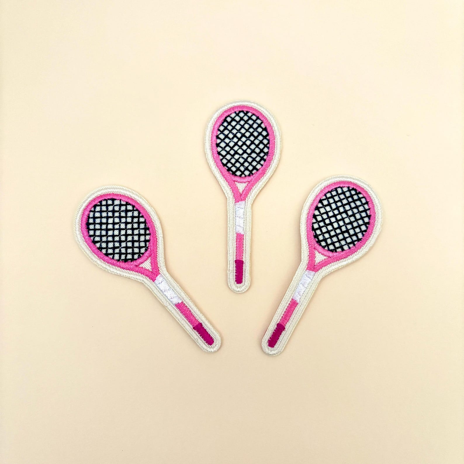 Tennis Racket Iron on Patch 1pc- Sport Badminton Pickle Ball, Sporty ...