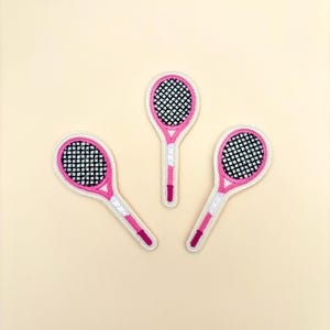Tennis Racket Iron on Patch 1pc- Sport Badminton Pickle Ball, Sporty ...