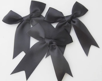 12 Ivory Bows Gold Edge, Fray Checked Bows, Glitter Fringe Bows, Favor ...