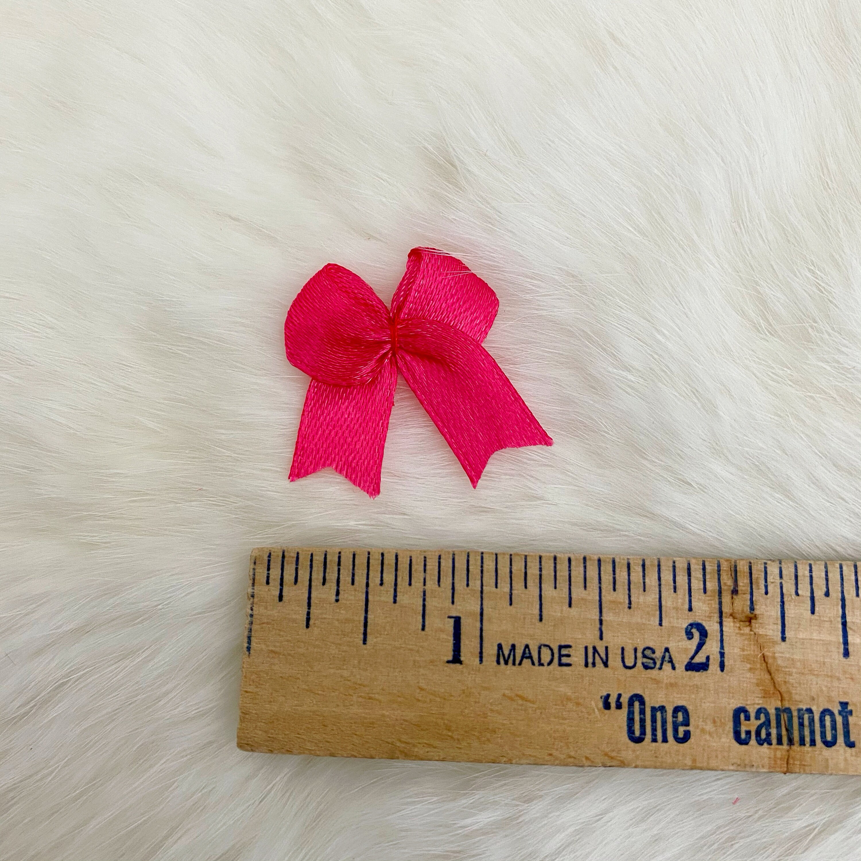 Hot Pink Bows 25-50 pcs Pink Satin Bows Small Craft Bows | Etsy