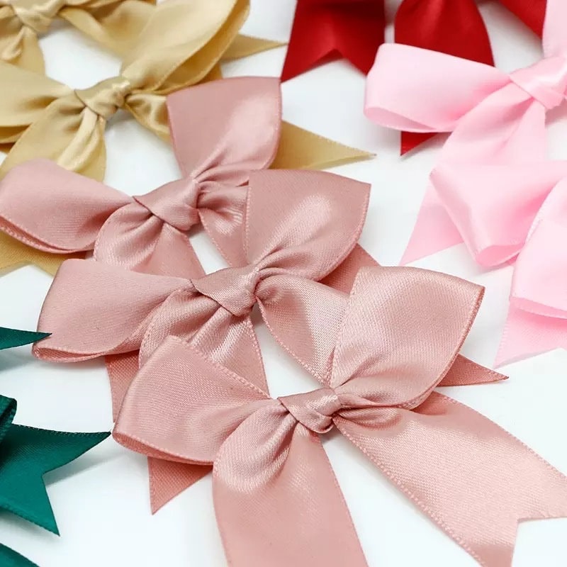 Large Dusty Pink Bows 3.5 Inch XL Rose Gold Ribbon Bows Hand - Etsy