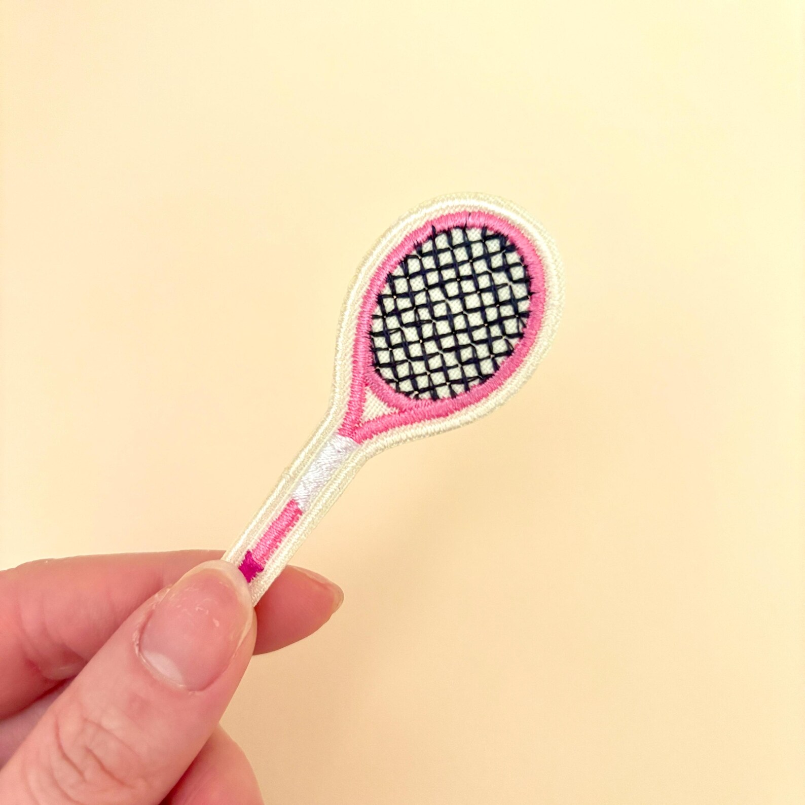 Tennis Racket Iron on Patch 1pc- Sport Badminton Pickle Ball, Sporty ...