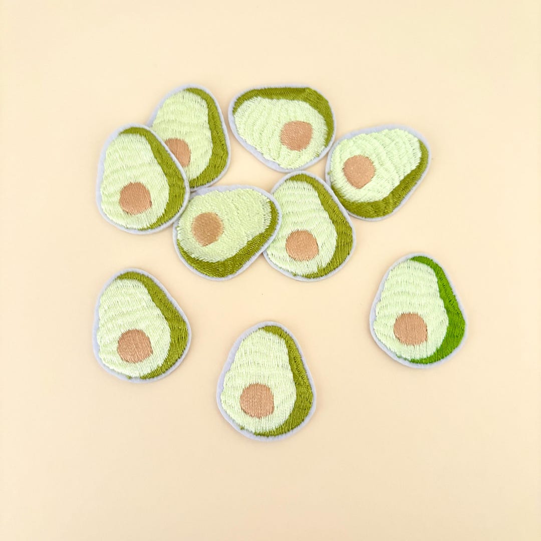 Mini Avocado Patch Iron on 1pc, Small Vegetable Gardening Badge ...