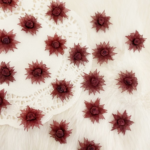 Tiny Fabric Flowers - Etsy