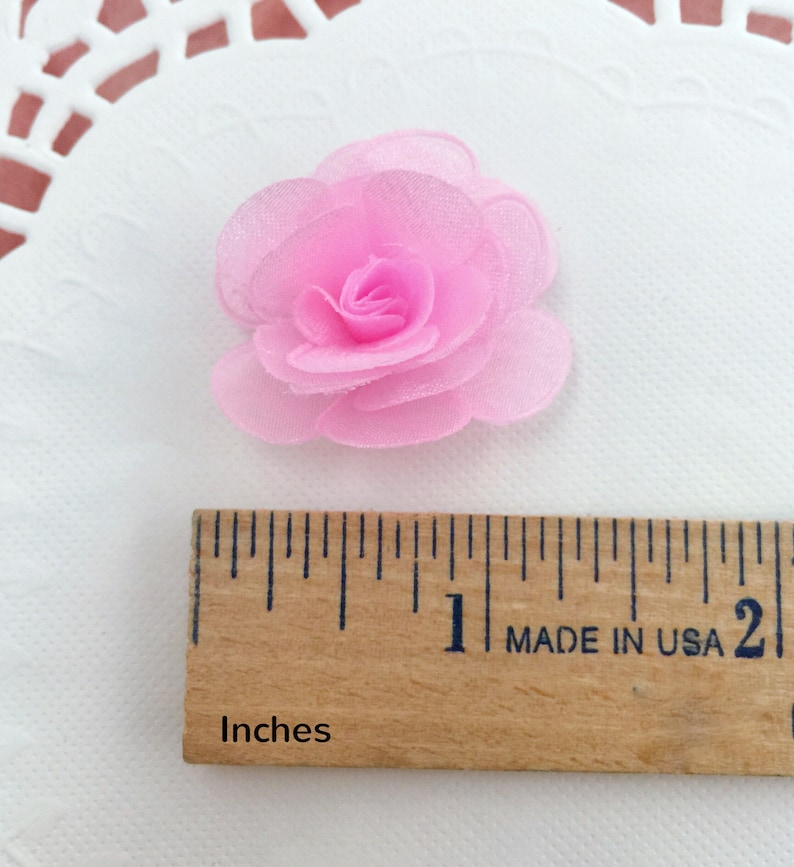 Pink Organza Roses 10-20 Small Craft Roses Wedding Floral - Etsy