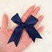 Large Navy Blue Bows 3.5 Inch XL, Dark Blue Ribbon Bows, Hand Tied Fray ...