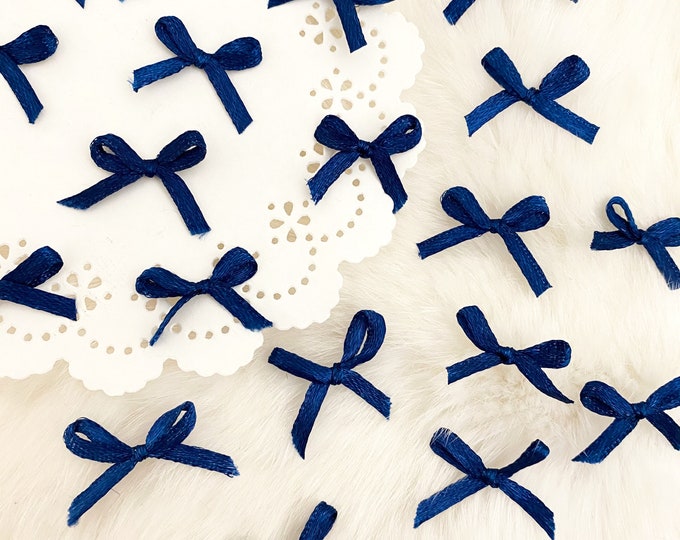 Mini Black Bows 1/8 Ribbon, Black Ribbon Bows, Small Black Bows, Multi ...