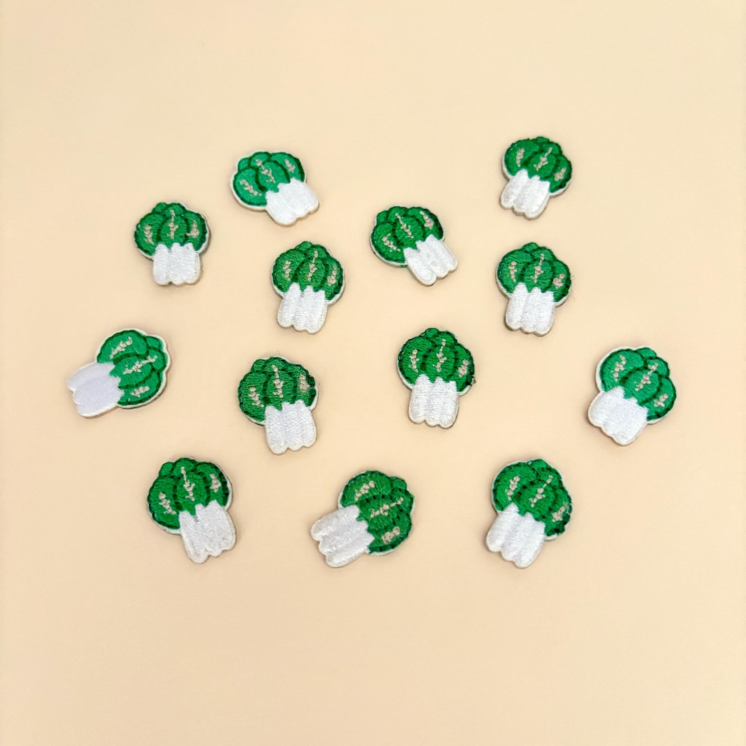 Set of 2 Mini Cabbage Patch Stick On- Green Vegetable Patch Summer ...