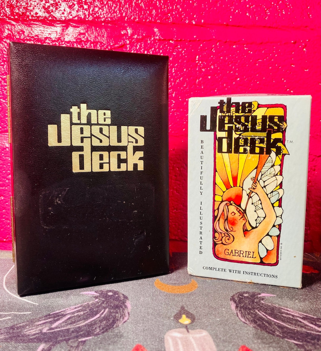 Jesus Tarot Deck 1972 : Illustrated Religious Playing Cards With Bible ...