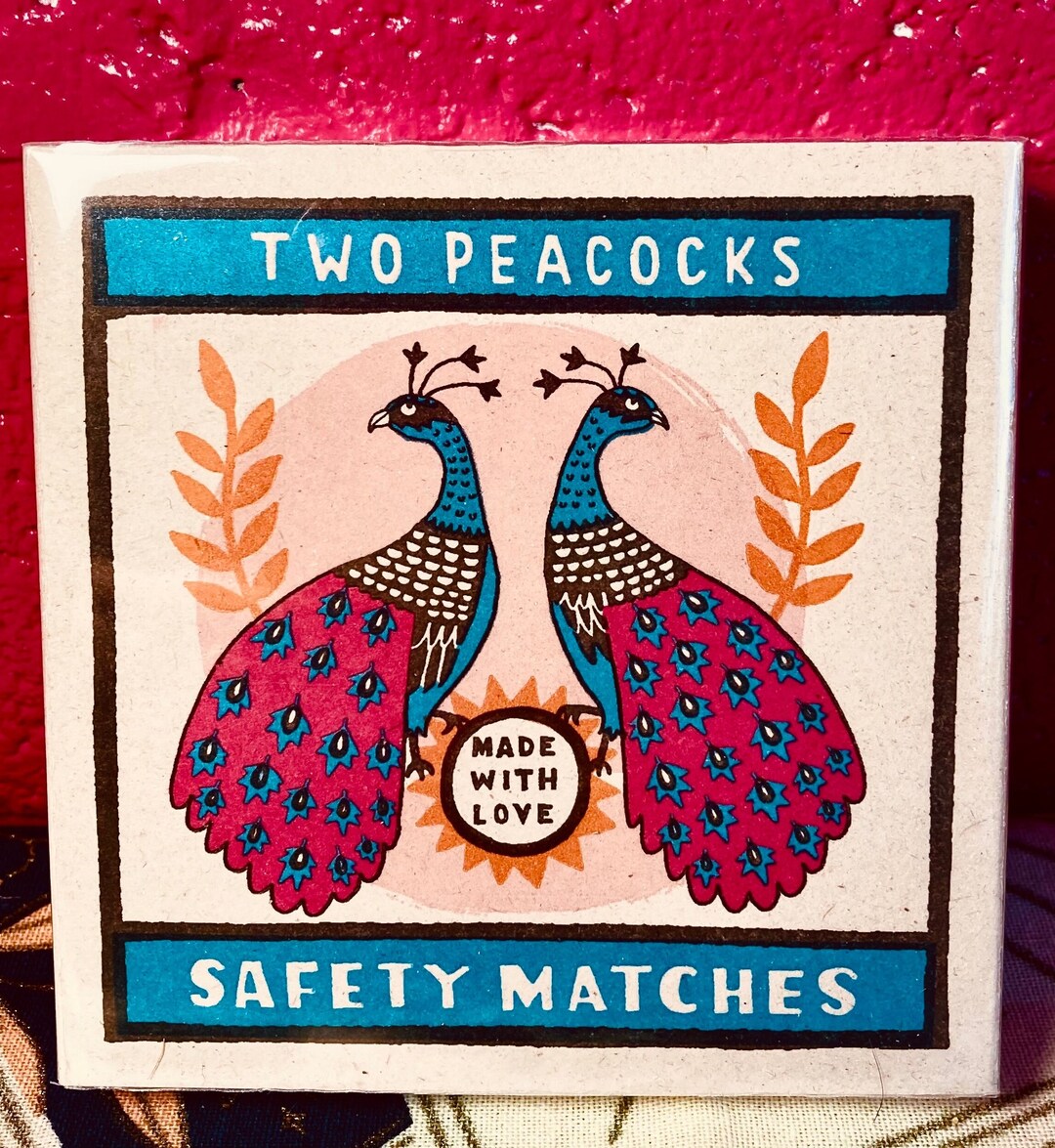 Two Peacocks Archivist Match Box 125 Matches - Etsy