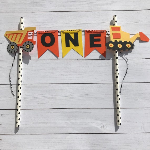Construction Cake Topper Construction Party Dump Truck | Etsy