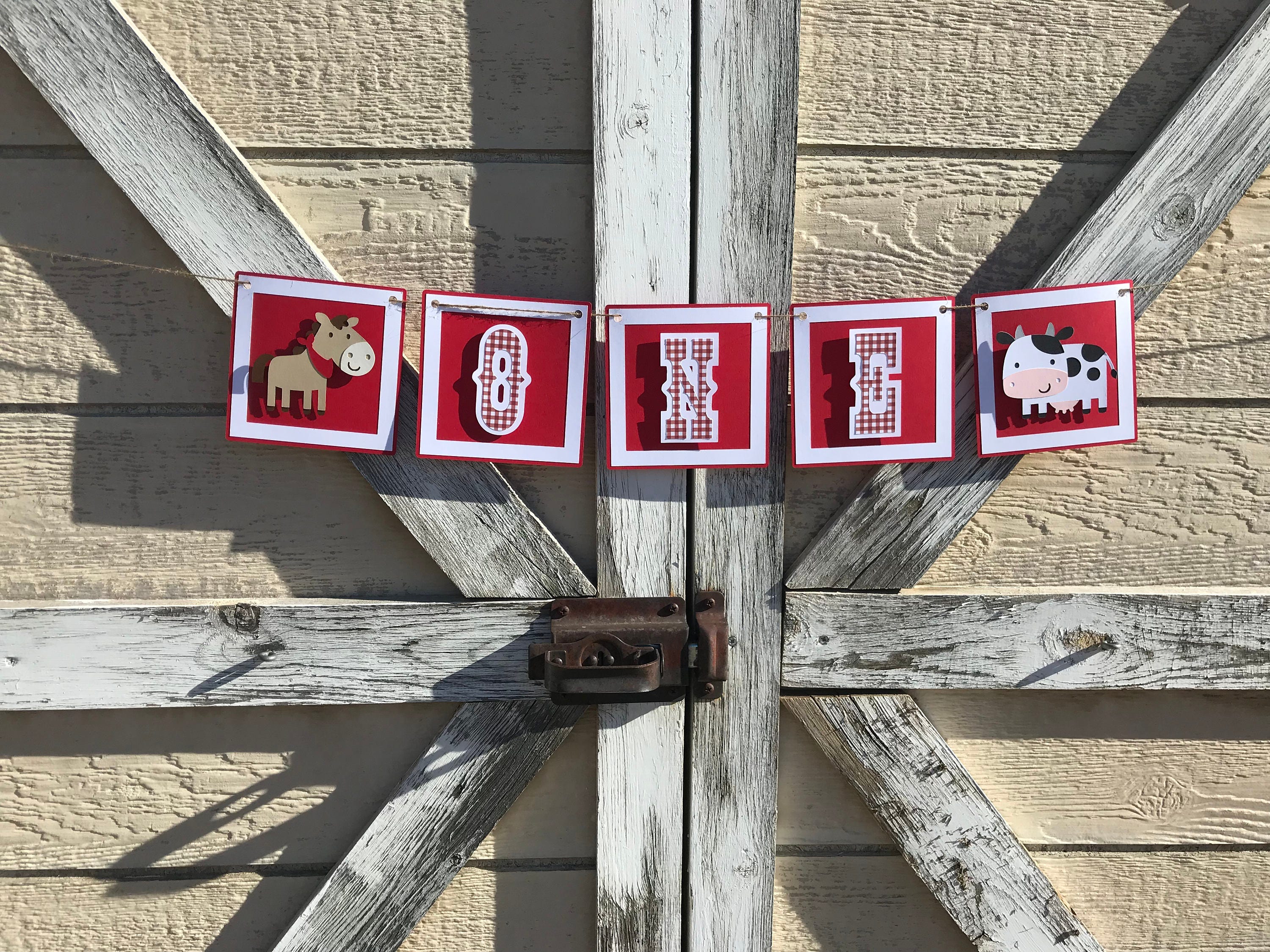 Farm Banner - Farm Birthday Banner - First Birthday - Farm Birthday ...