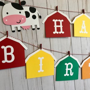 Farm Banner - Farm Birthday Banner - First Birthday - Farm Birthday ...