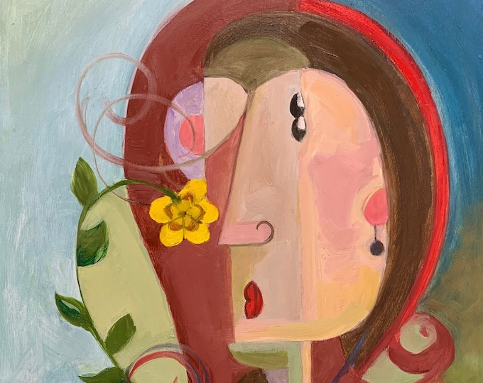 Contemporary Female Figure Art, Modern Figure Art, Original Modern Oil ...