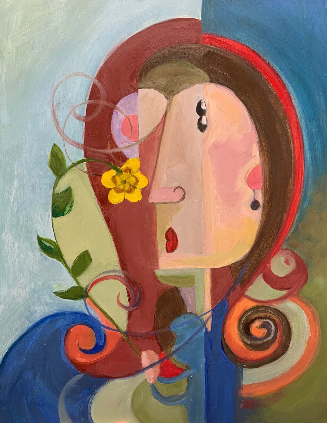 Contemporary Female Figure Art, Modern Figure Art, Original Modern Oil ...