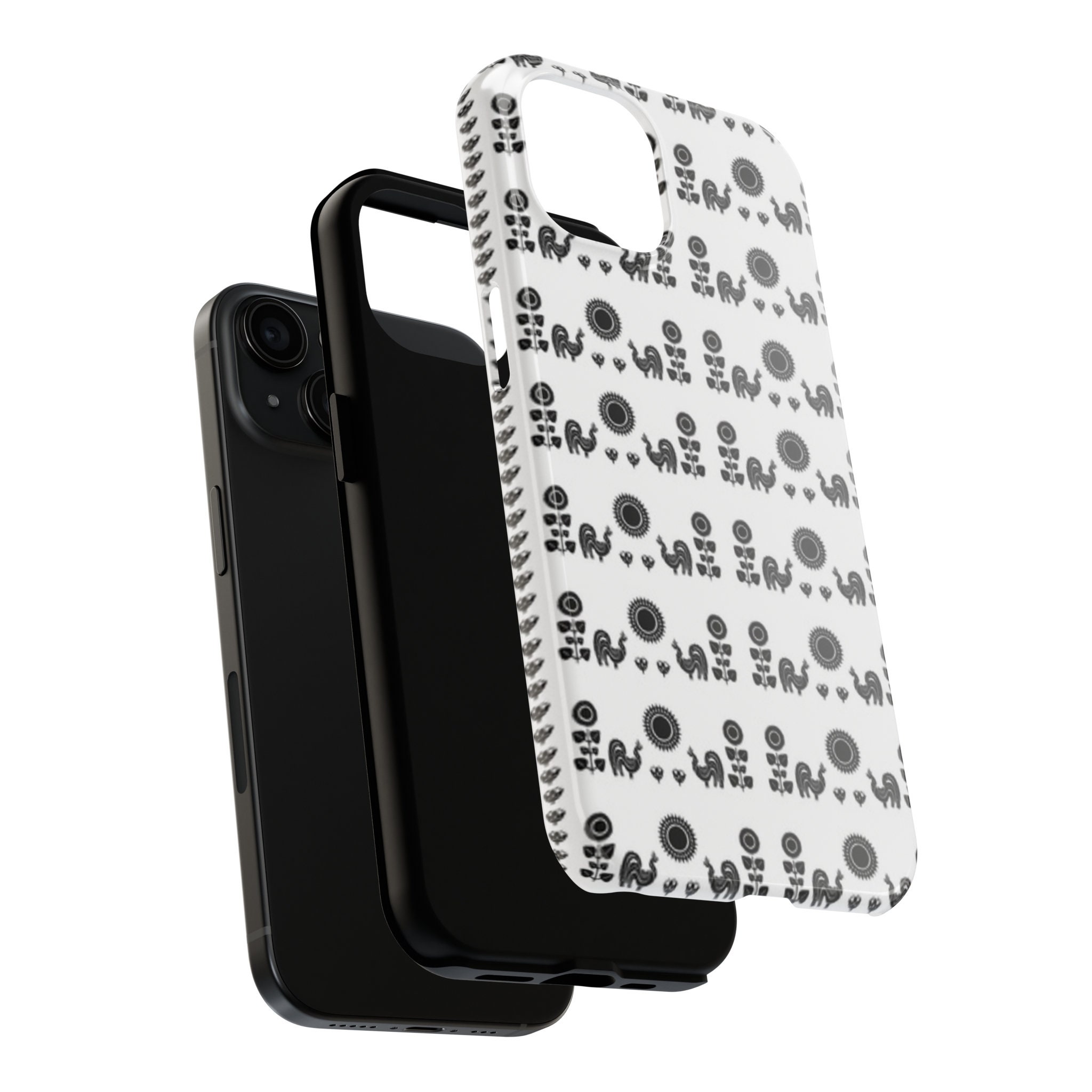 Pyrex Black Rooster iPhone Tough Phone Cases - Etsy