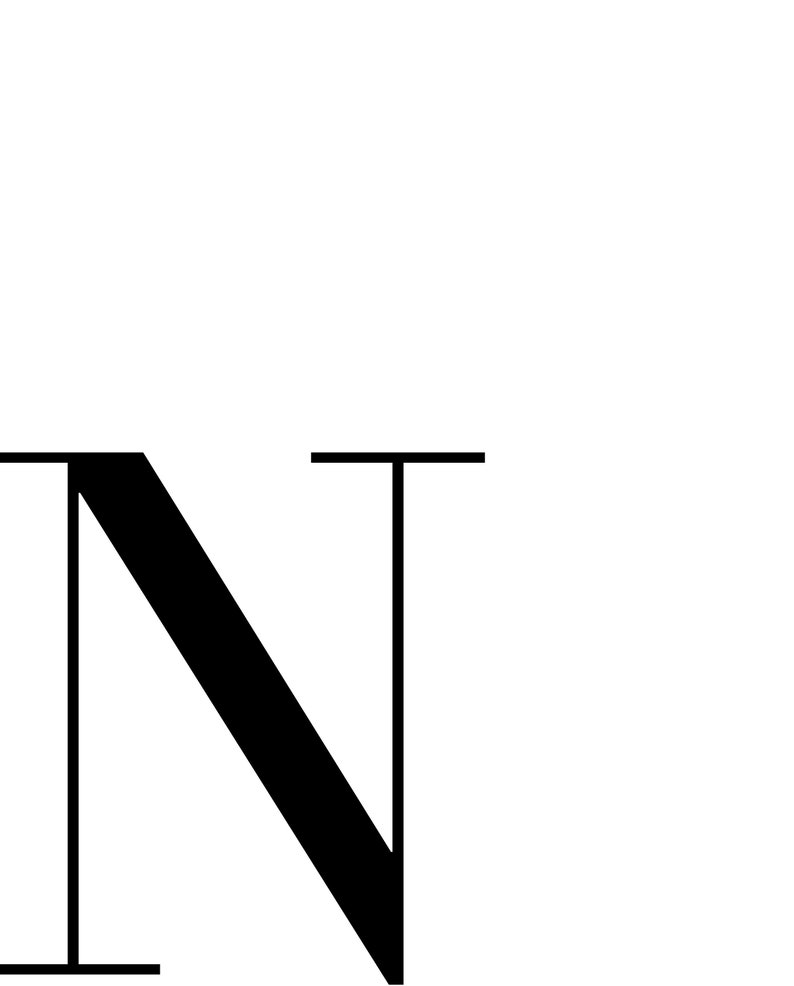 N Custom Letter Wall Decor Monogram Print Minimalist Wall - Etsy Ireland