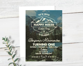 Outdoor Adventure Birthday Invitation - Etsy