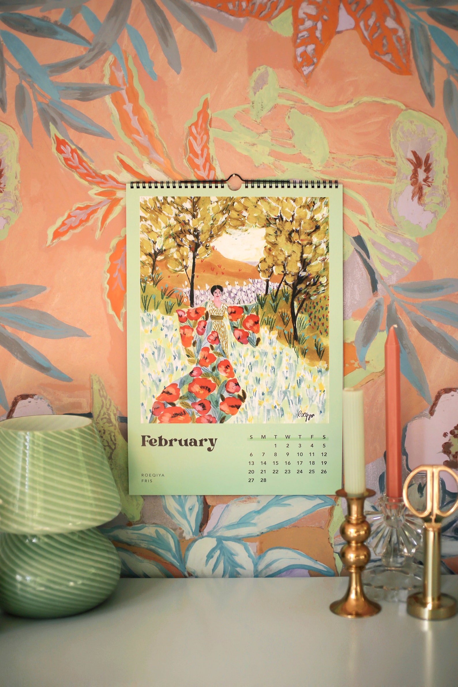 2022 Art Calendar Wall Decor Desk Office Decor Wall Art - Etsy