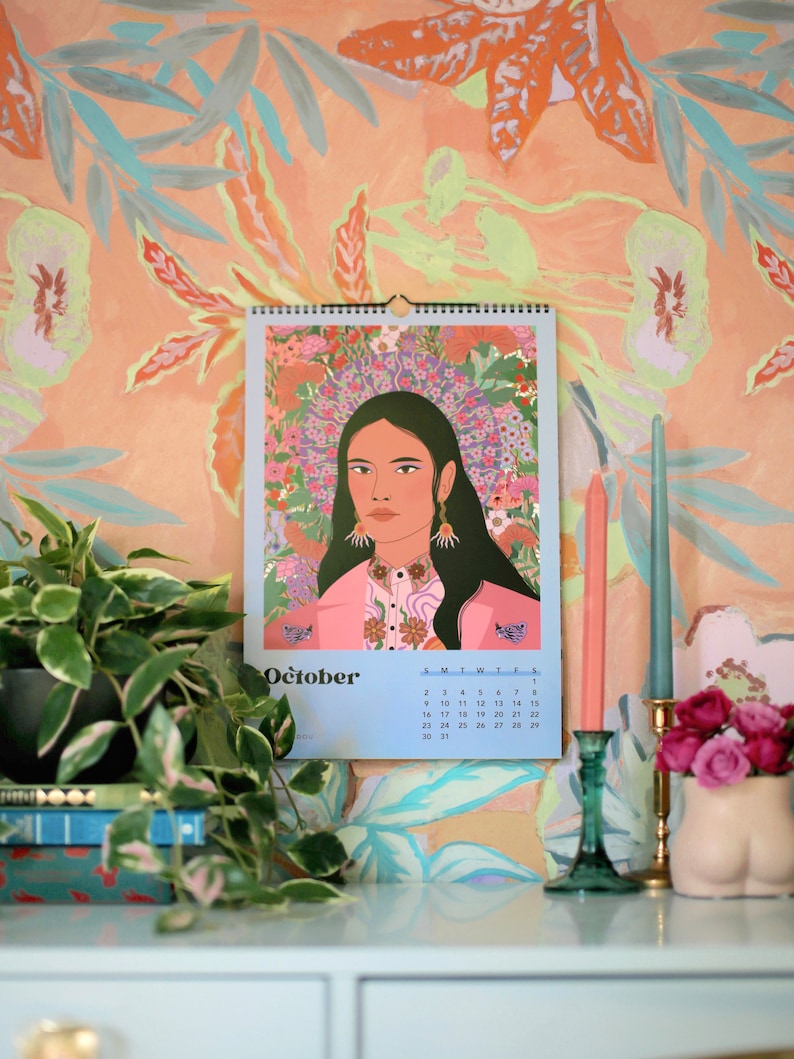 2022 Art Calendar Wall Decor Desk Office Decor Wall Art - Etsy
